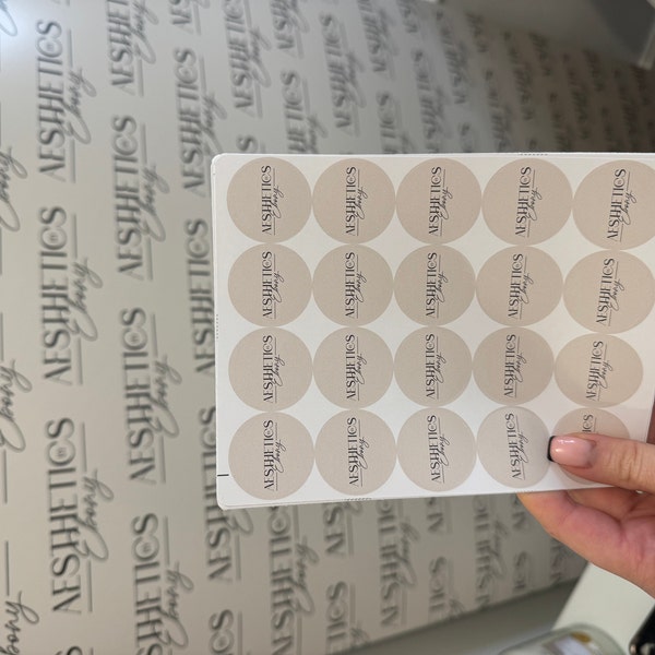 Custom Round Adhesive Labels circle Labels for Small Businesses Round ...