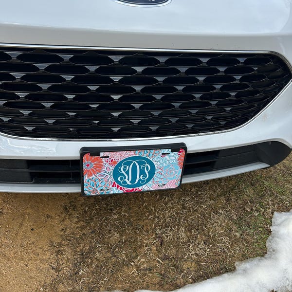 Personalized Car Tag-license Plate-personalized Gift-monogram-car Tag ...
