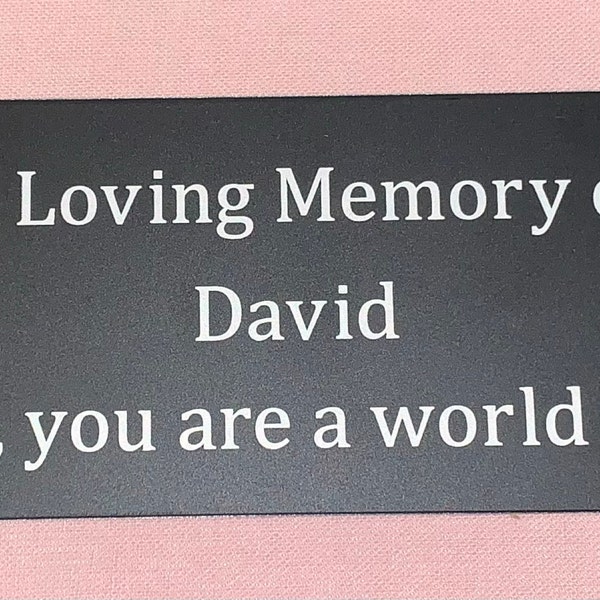 Custom Outdoor Metal Plaque | Engraved With Your Text | Available in ...