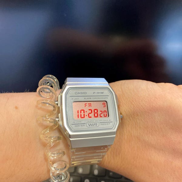 Casio A100 Red Pill Modified Custom Casio A100 With Red Screen and ...