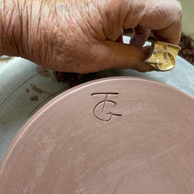 Personalized Ceramic Stamp, Custom Pottery Stamp, Pottery Signature ...