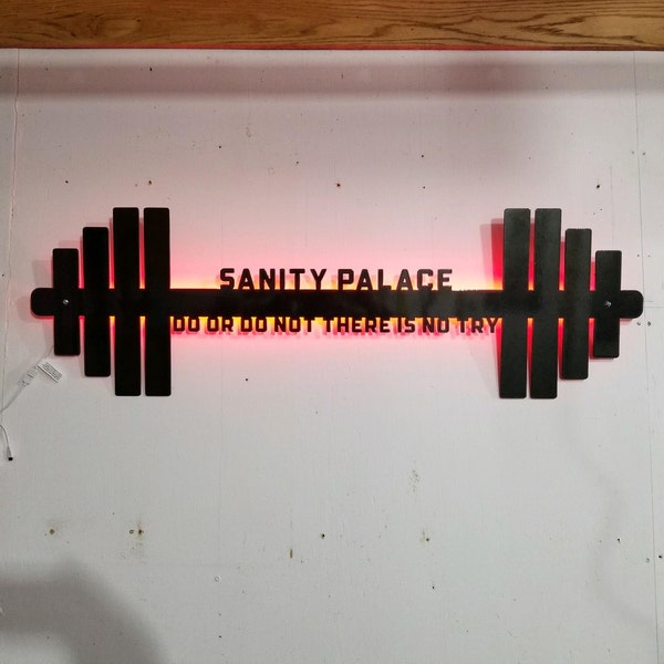 Gym Sign | Personalized Home Gym Sign | Custom Metal Gym Sign | Home ...