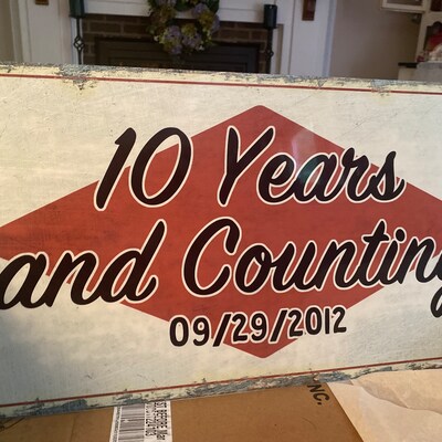 Custom Vintage Metal Sign 12 X 9 Inches Any Color Any Text Add Logo or ...