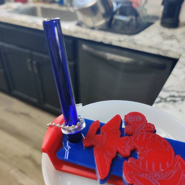 TURTLE on Amber GLASS STRAW Reusable Straws Glass Straws Eco Friendly ...