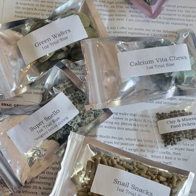 Snail Snacks 8oz, Food Pellets, Mystery Snail, Ramshorn Snail, MTS ...