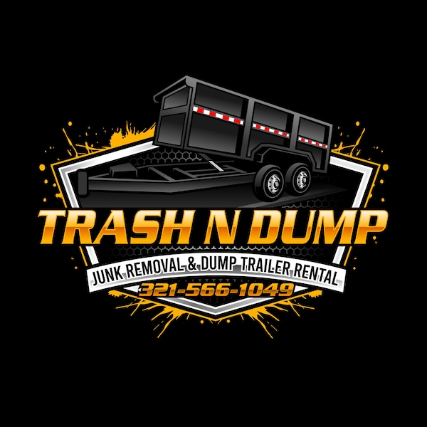 Dump Trailer Logo Design, Dump Trailer Rental Logo, Dumpster Logo, Dump Rental Logo, Bumper Pull ...
