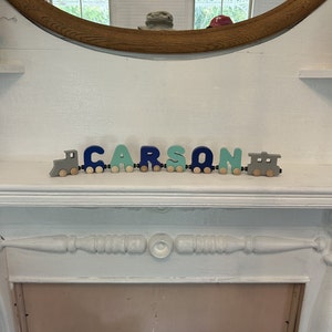 Build Your Own Train With Our Neutral Pink Train. Personalized Wooden ...