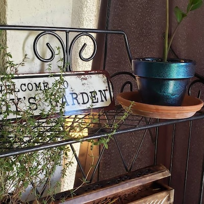 Let It Grow Metal Garden Sign Custom Garden Gate Sign Gardener Friend ...