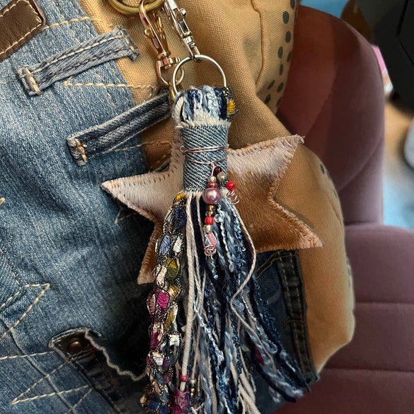 Handwoven Denim Rag Rug, Blue Jeans Entryway Rug, Washable Kitchen ...
