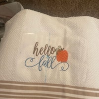 Hello Fall Machine Embroidery Design Pumpkin Embroidery Design ...