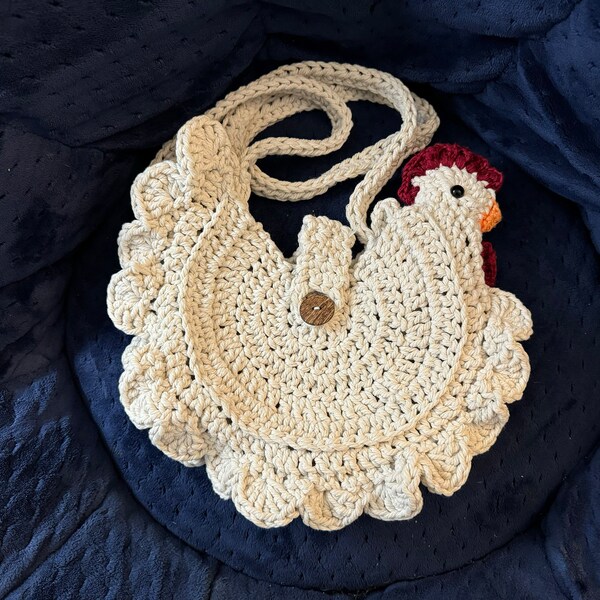 Crochet Chicken Bag Pattern Only U.S Terms - Etsy