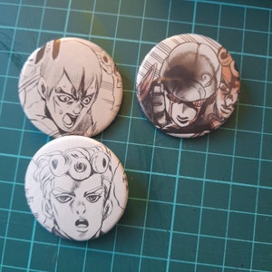 Jojo's Bizarre Adventure Part 1 Mystery Manga Badges X4 - Etsy UK