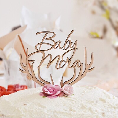 Baby Cake Topper Baby Girl Name Cake Topper Baby Shower Cake - Etsy