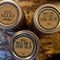 Cottage Chic Flower Canning Jar Labels Round Mason Jar Labels - Etsy