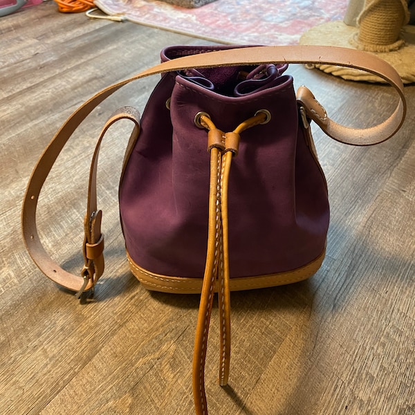 Bucket Bag PDF Pattern With Video Tutorial /leather Bag Pattern ...