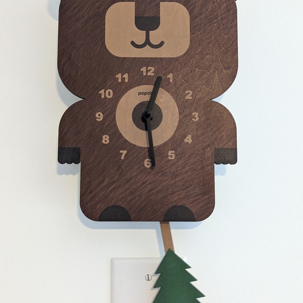Rocket Pendulum Clock - Kids Room Decor - Gift for Newborns - Nursery ...