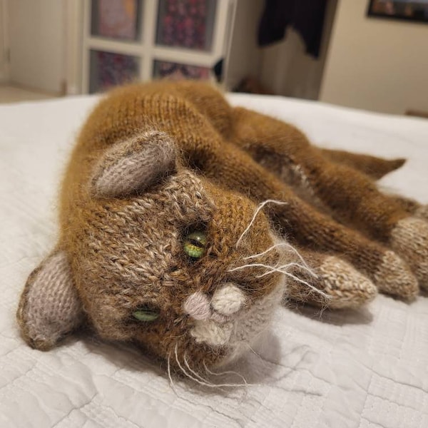 KNITTING PATTERN - Cat - Etsy