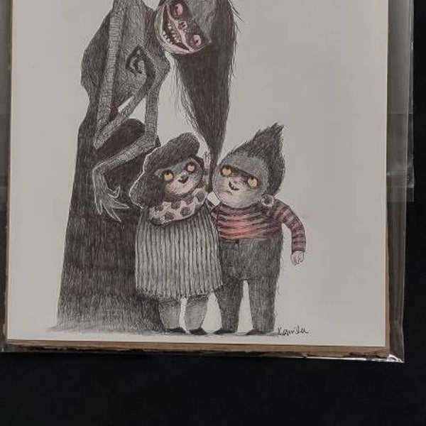 Original Drawing by Kamila Mlynarczyk Woodedwoods - Etsy