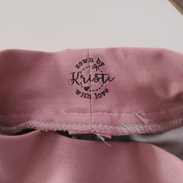 Personalized Fabric Stamp, Sewn by Tags Fabric Stamp, Permanent Fabric ...