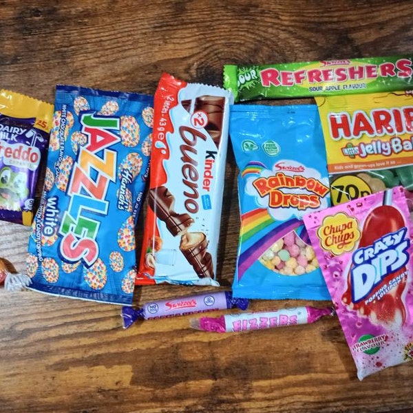 British Customisable Snack Box, Personalisable, Birthday, Gifts, UK ...