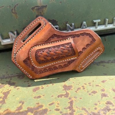 Custom Leather Cell Phone/ Trapper Combo Case - Etsy