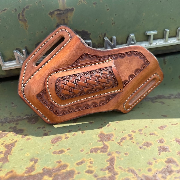 Custom Leather Cell Phone/ Trapper Combo Case - Etsy