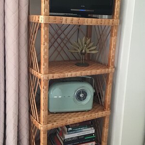 Wicker Bookshelf Wicker Shelving Unit Book Shelf Wicker - Etsy