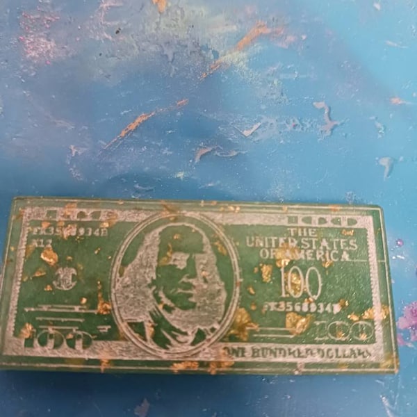 2.5 Inch 100 Dollar Bill Mold/mould, Money Mold, Money Mould, Keychain ...