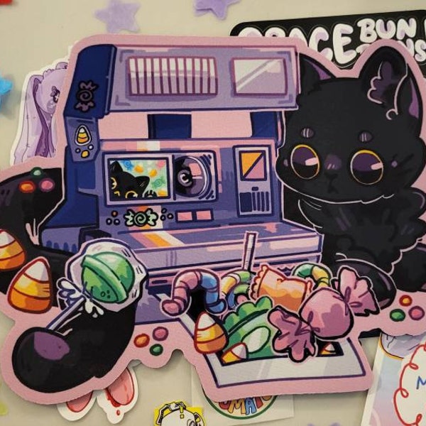 Cat Instant Camera Mouse Pad // 10in Neoprene Mat - Etsy