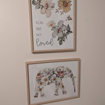 Printable Floral You Are so Loved. Nursery Wall Decor. Vintage Floral ...