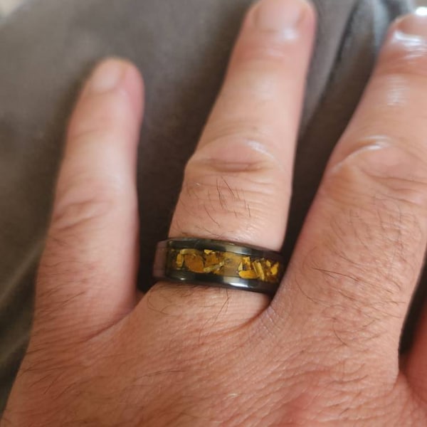 Real Tigers Eye Band, Tiger's Eye Band, Tigers Eye Ring, Push Gift ...
