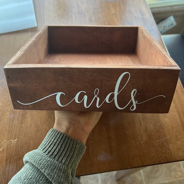 Wedding Card Box, Rustic Card Box, Wood Card Box, Wood Card Holder ...