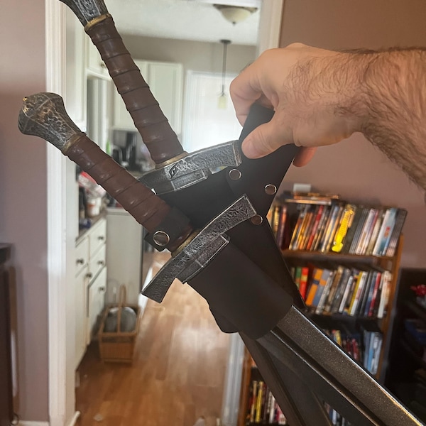 Combination Sword and Dagger Scabbard, for Foam Larp Weapons, Cosplay ...
