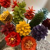 Fall is in the Air/one Dozen Pinecone Flowers/ Hand Made Pine Cone ...