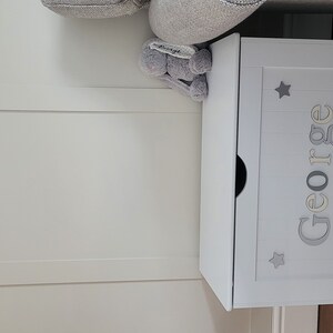 Personalised Toy Box Name & Embellishments. Toy Box Decor. Bedroom Door ...