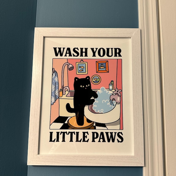 Cafe Dog Cute Print, Retro Drink Poster, Pink Bistro Coffee Posters ...