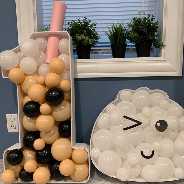 DIY Boba Themed Birthday, Boba, Boba Balloon, Boba Decor, Bubble Tea ...