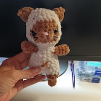 Paquete 4 en 1: Gato gordito en pose de pie, patrón de crochet de ...