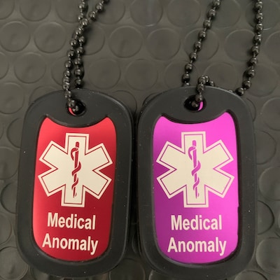 EMS Dog Tag Necklace Custom Engraved Military Dog Tag Necklace Choose ...