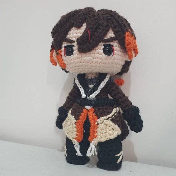 Crochet PDF Pattern: "zhongli" Chibi Amigurumi - Etsy