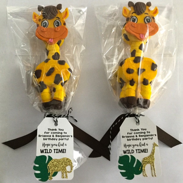 Safari Personalized Favor Tags for Birthday Party. Jungle or Zoo Theme ...