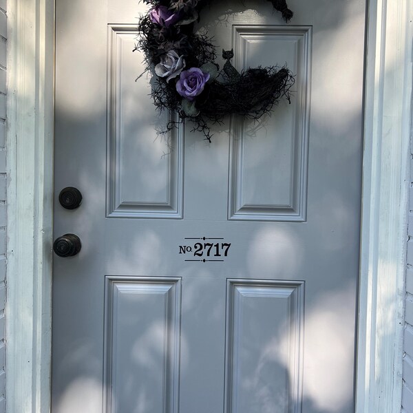 House Number Decal - Door Number Decal - Address # Sticker for Home ...