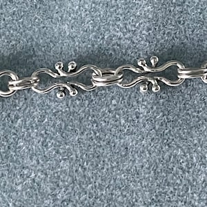 Antique Silver Chain, Silver Infinity Chain, Antique Silver Plated Base ...