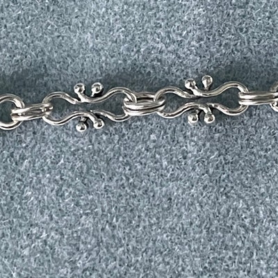 Antique Silver Chain, Silver Infinity Chain, Antique Silver Plated Base ...