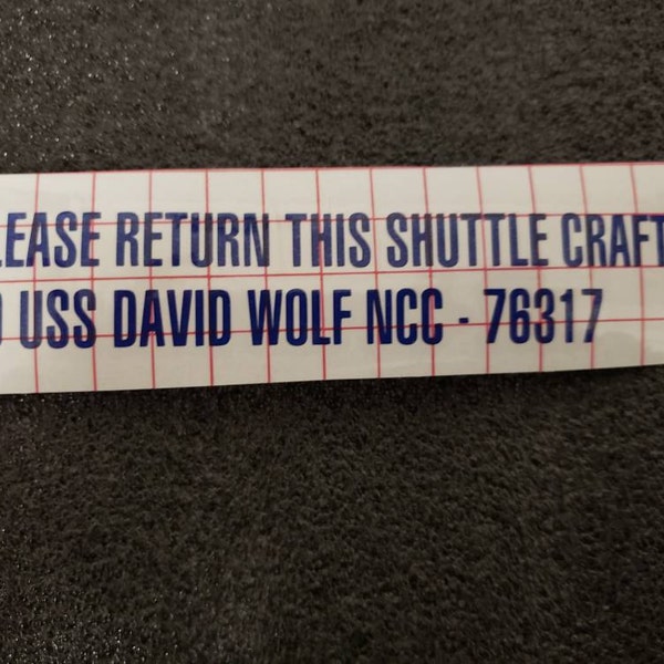 Personalized Star Trek Inspired LCARS Lettering Vinyl Sticker / Decal ...