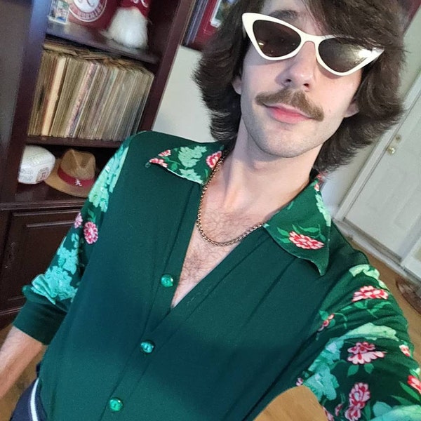 1970s Blue, Gray and White Alan Stuart Shirt - Etsy