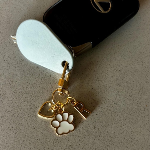 Personalized Charm Keychain: Custom Initial, Handbag Accessory - Etsy