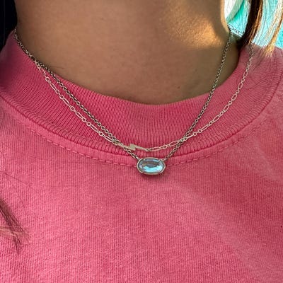 Pink Multi Color Enamel Chain, Multi Color Chain, Permanent Jewelry ...