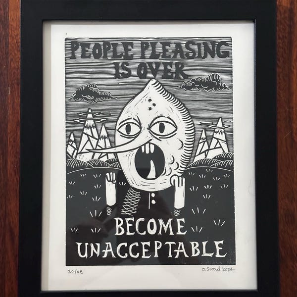 Roadrunner Linocut Print - Original Art Print - Wildlife Art - Joshua ...