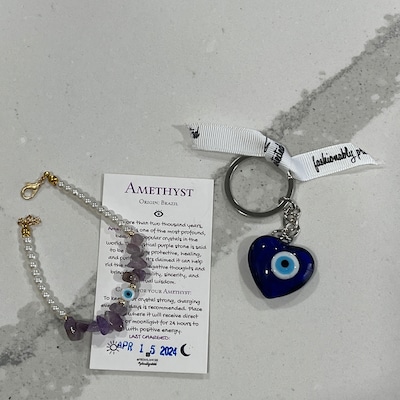 Evil Eye Swivel Keychain Clip Simple - Etsy